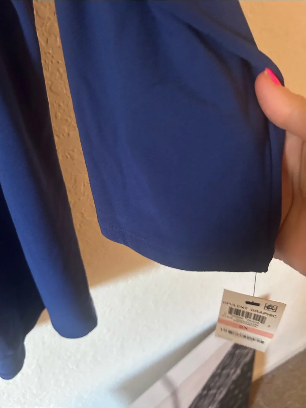 Alfani | Tops | Alfani Woman Navy Blue Keyhole Top With Gold Accent ...